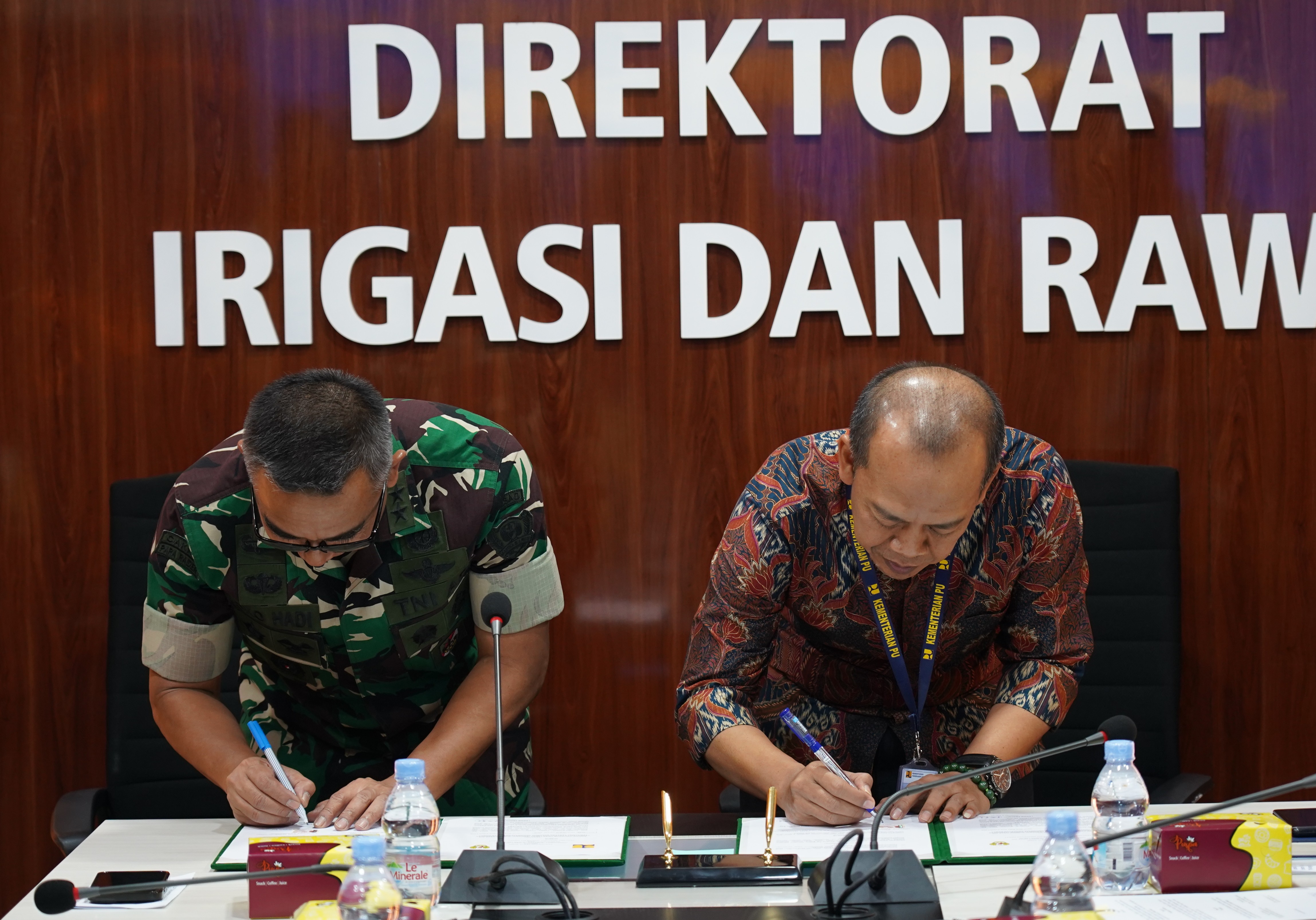 Penandatanganan PKS sebagai Wujud Sinergitas antara Ditjen SDA dan TNI ...