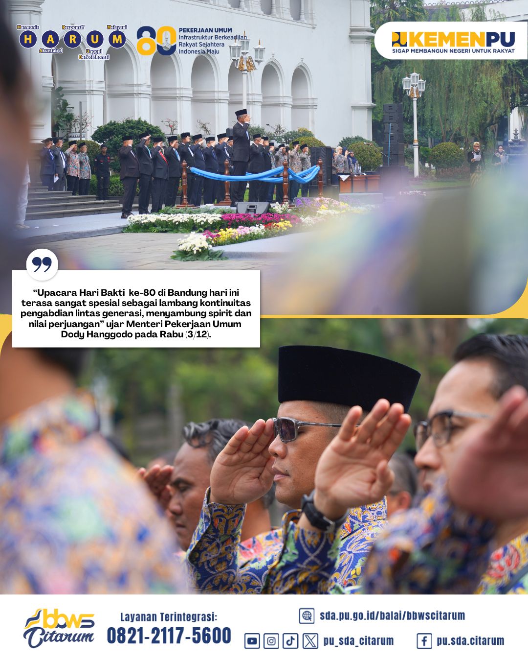 BBWS-CITARUM | Sapta Bakti Insan PU