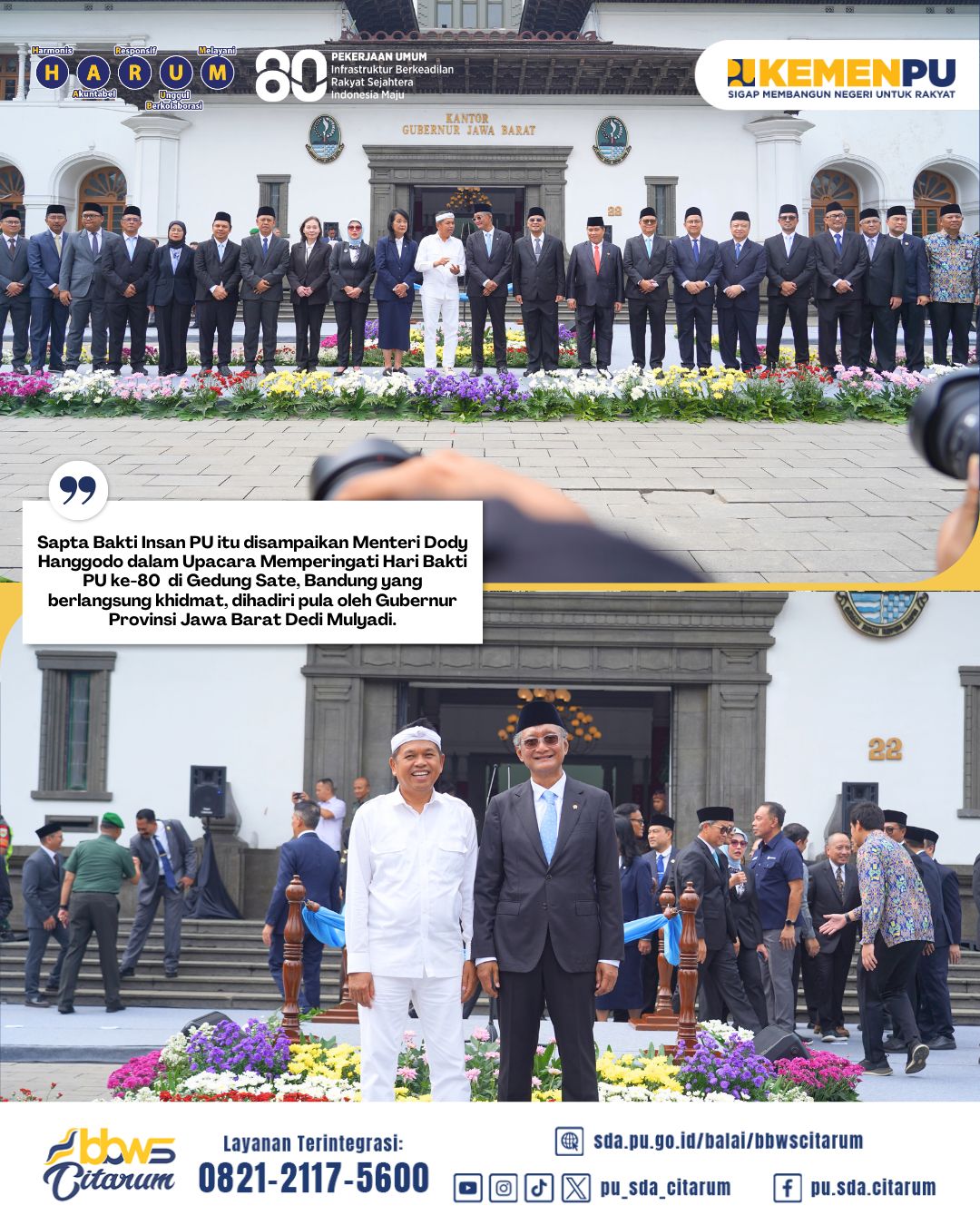 BBWS-CITARUM | Sapta Bakti Insan PU